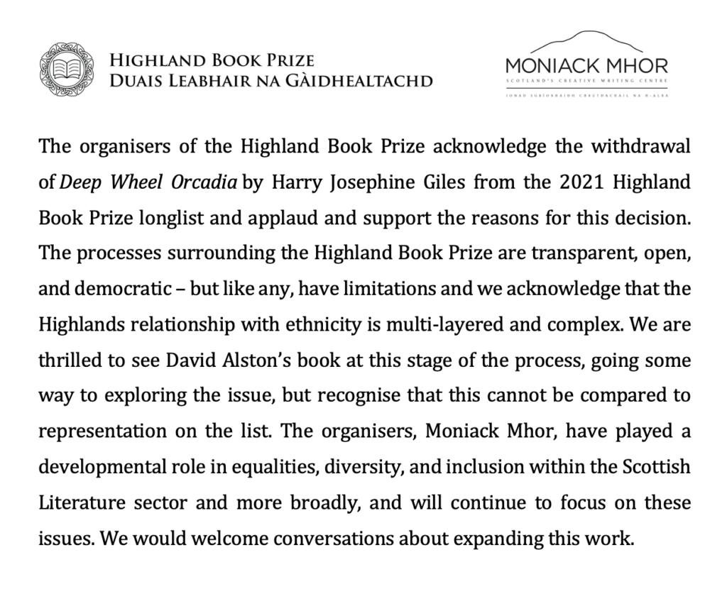 Highland-Book-Prize-statement-re-withdrawal-of-Deep-Wheel-Orcadia-from ...